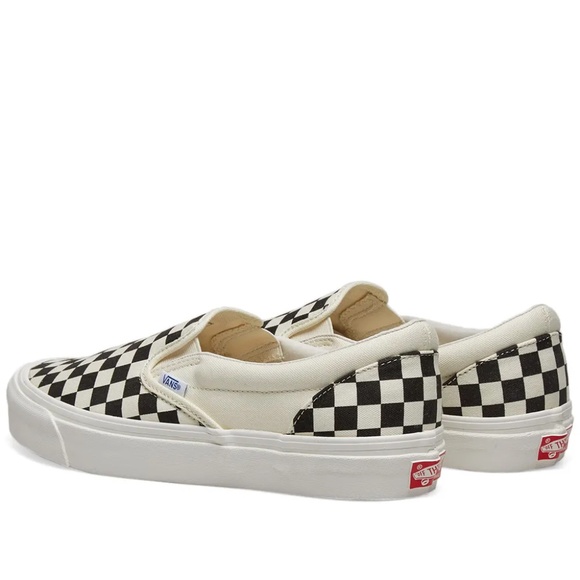 Vans | Shoes | Vans Vault Og Classic Slip On Checkered Black | Poshmark
